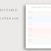 Printable Quotes Log Printable Planner Page Quotes Log INSTANT Download ...