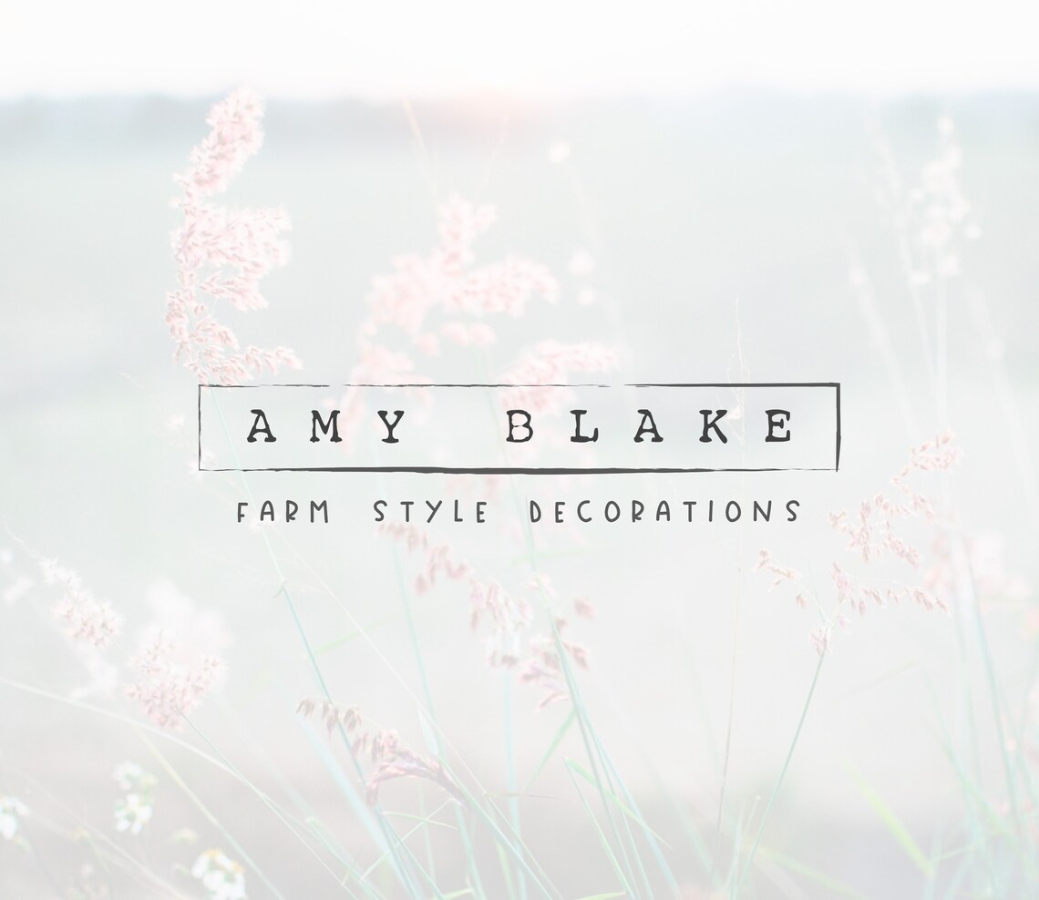 Rustic Logo Design / Country Style Logo Design / Minimalist Logo Design ...