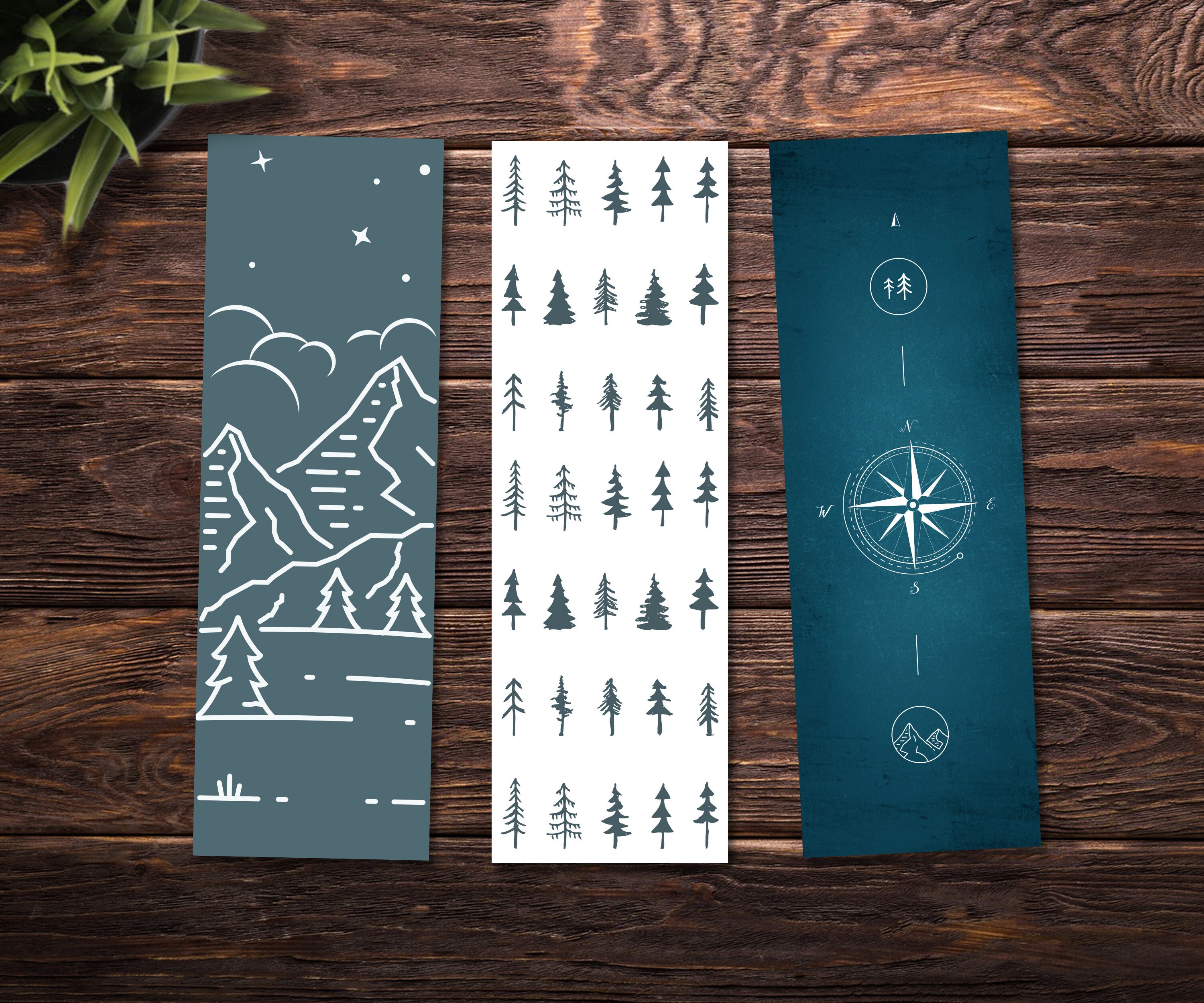 Printable Bookmarks / Nature Bookmarks / Printable Hipster Nature ...