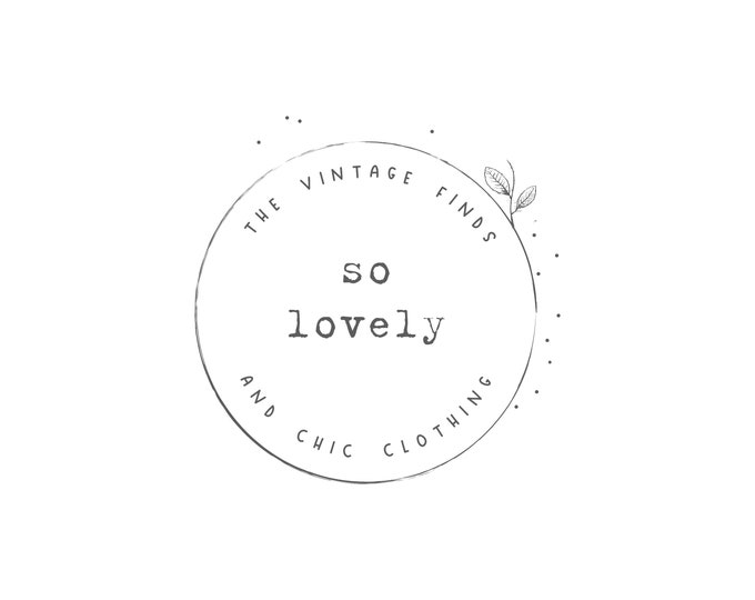 Elegant Circle Logo Design - Premade Logo - Hand Drawn Logo - Rustic ...