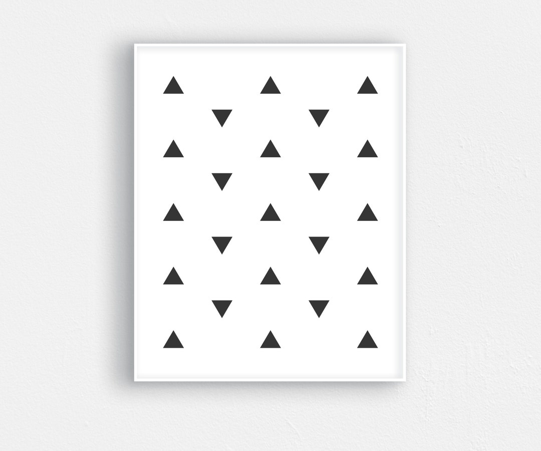 Triangle Pattern Art Printable Art Printable Wall Art Triangle Art ...