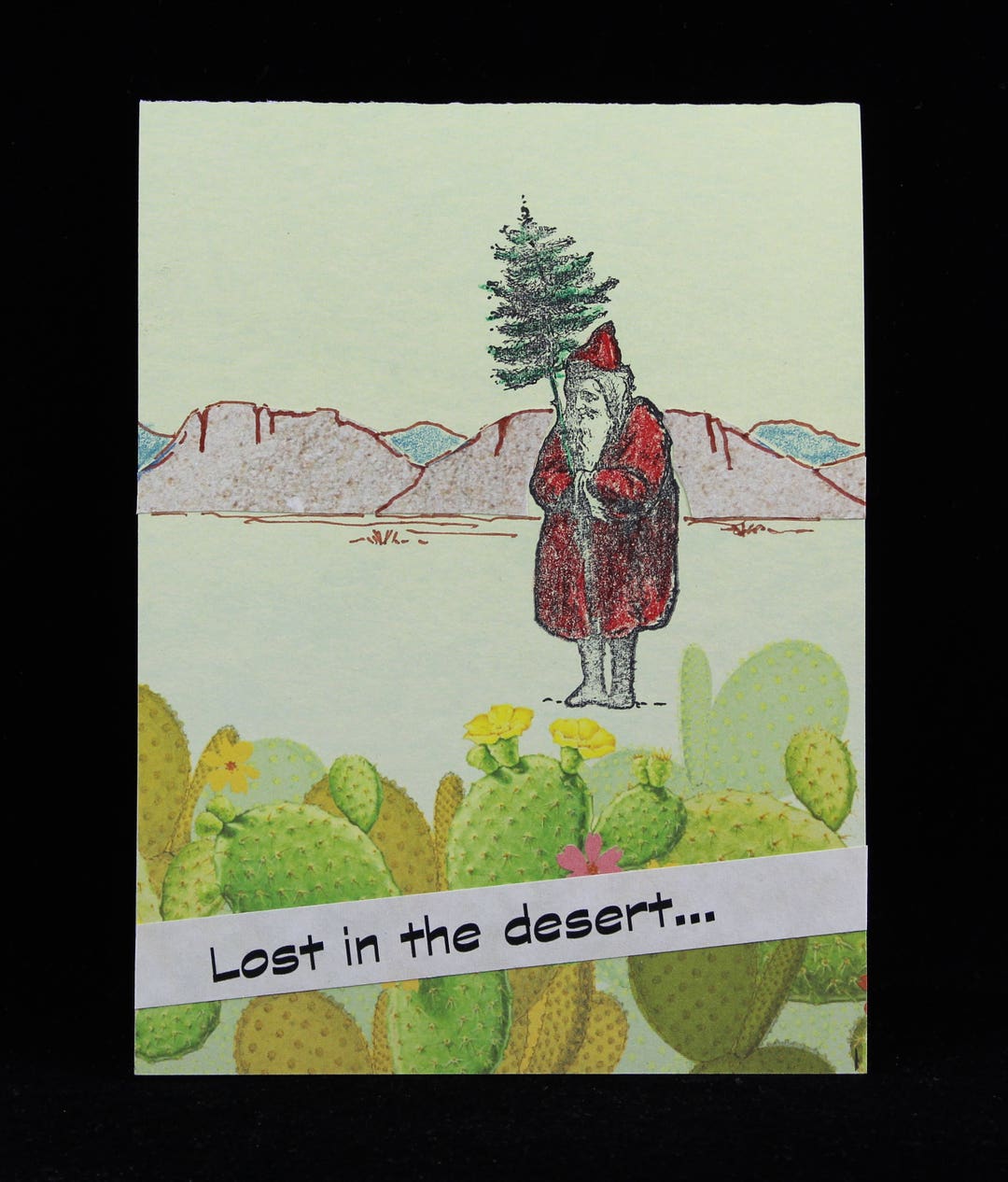 Senile Santa Handmade Southwest Birthday Card by MeMeCards - Etsy.de