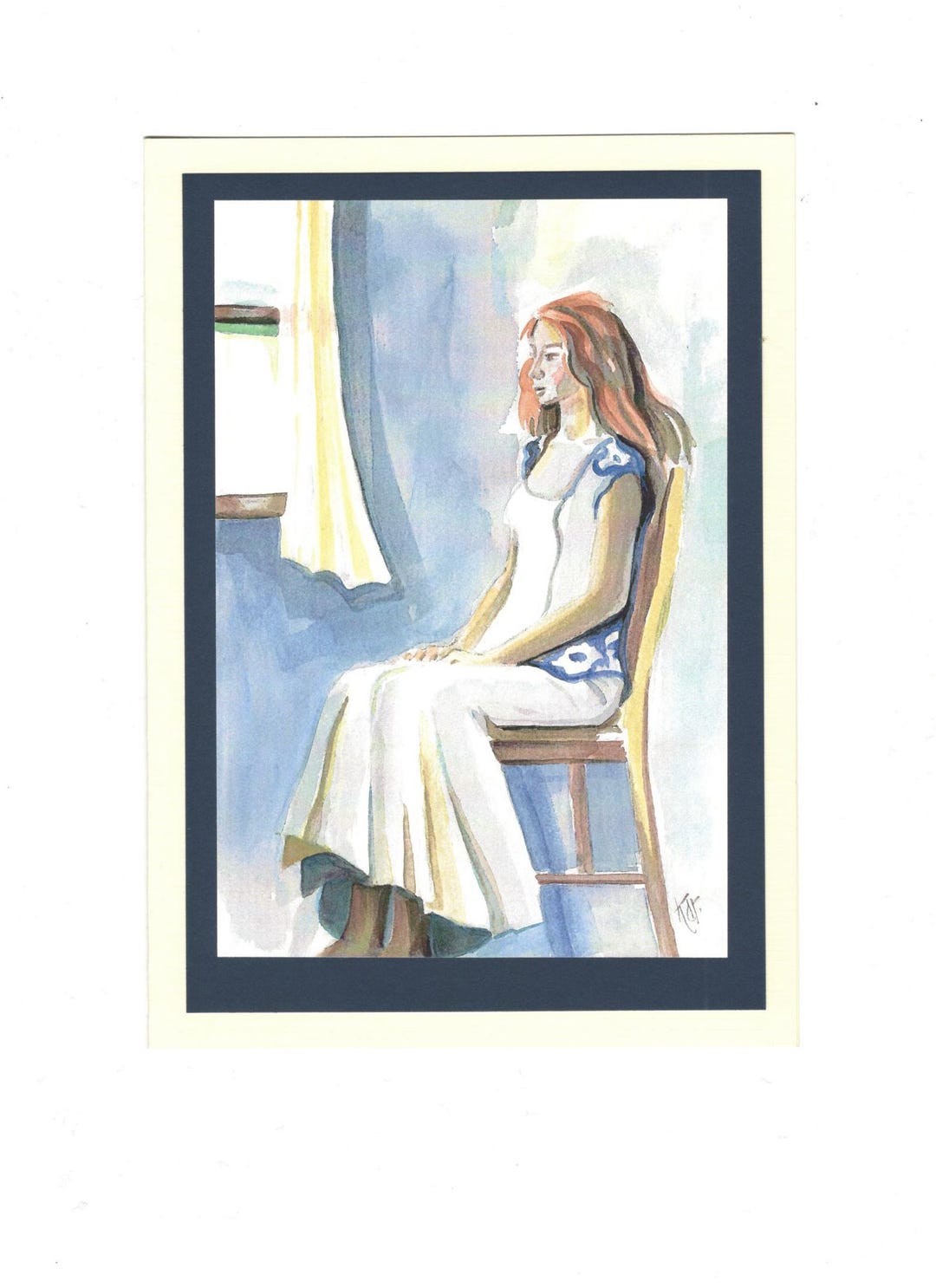 Handmade Fashion Portrait Cards, Karlene Voepel Paintings - Etsy