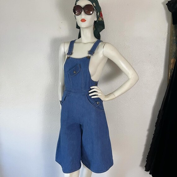 Rare Vintage 1970’s Justin Charles denim culotte over… - Gem
