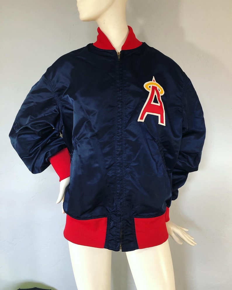 RARE Authentic Vintage 1980s Anaheim Angels MLB Unisex Bomber Jacket by ...