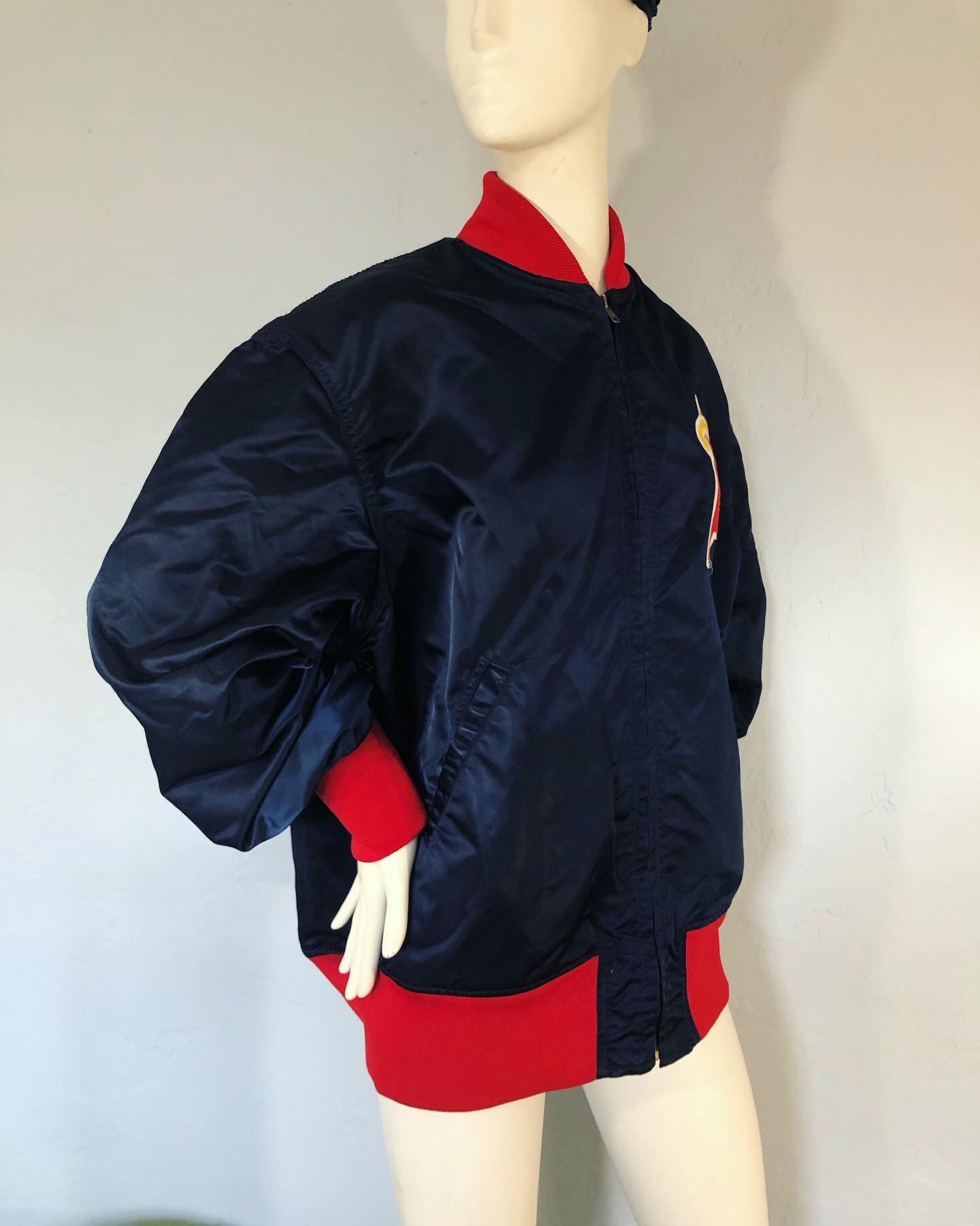 RARE Authentic Vintage 1980s Anaheim Angels MLB Unisex Bomber Jacket by ...