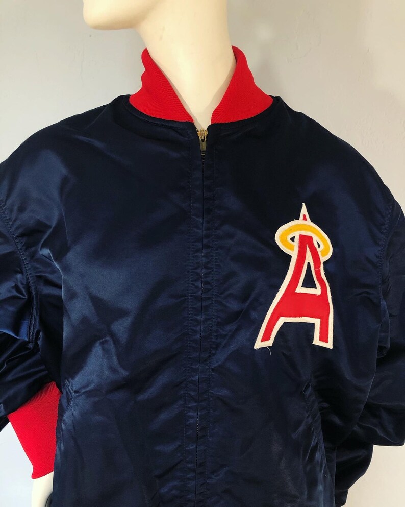 RARE Authentic Vintage 1980s Anaheim Angels MLB Unisex Bomber Jacket by ...