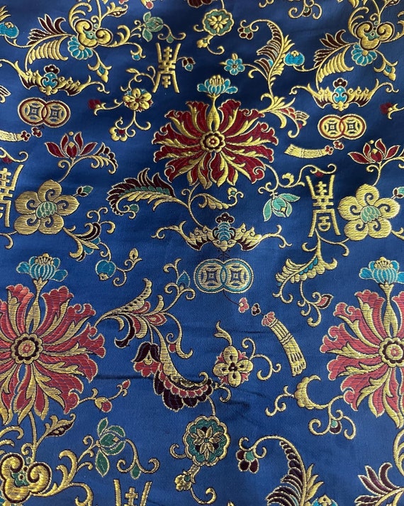 Vintage late 1960’s Dynasty royal blue & metallic gol… - Gem