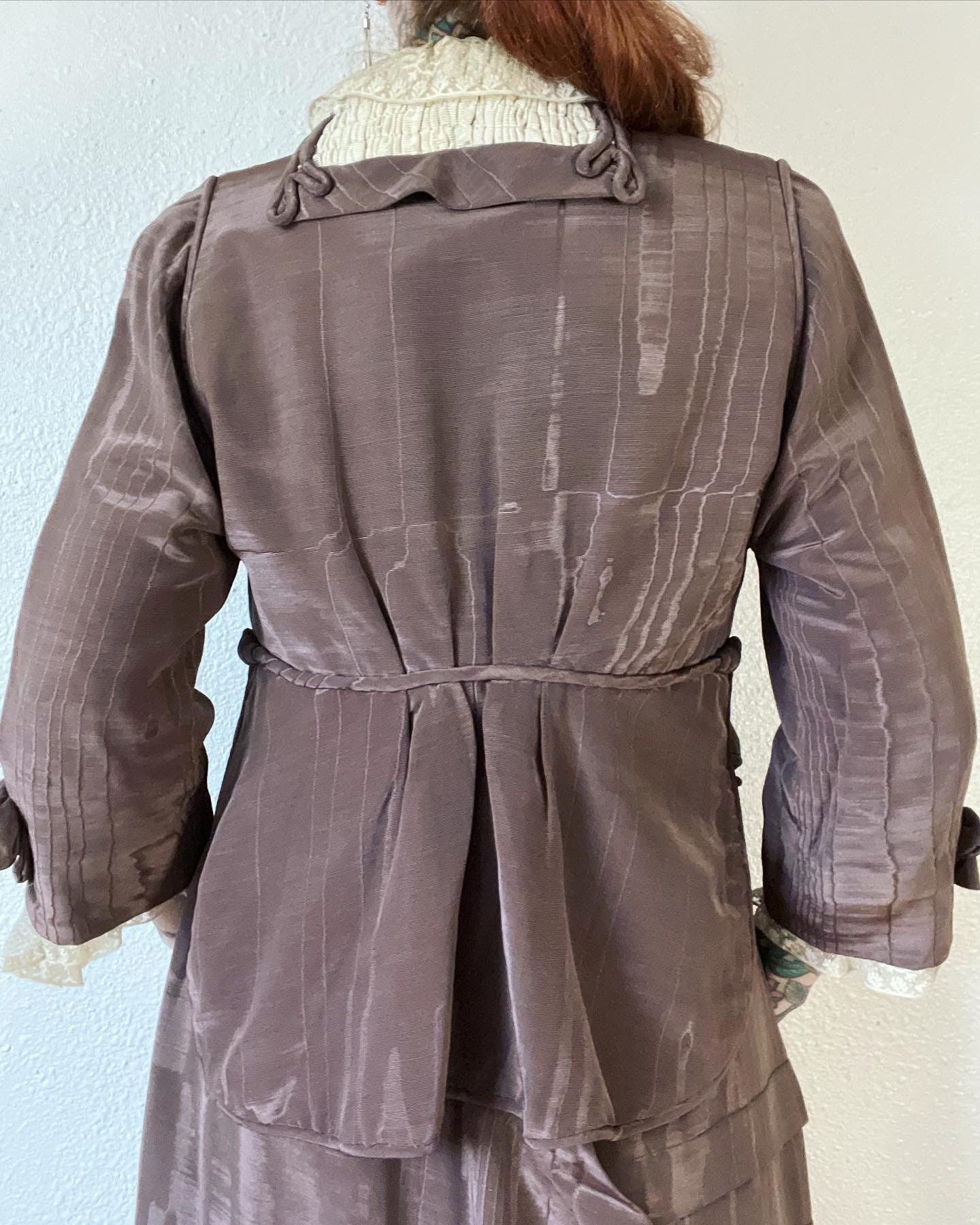 RARE Antique Late 1800s/early 1900s Dusty Grey Lavender Silk Moiré ...