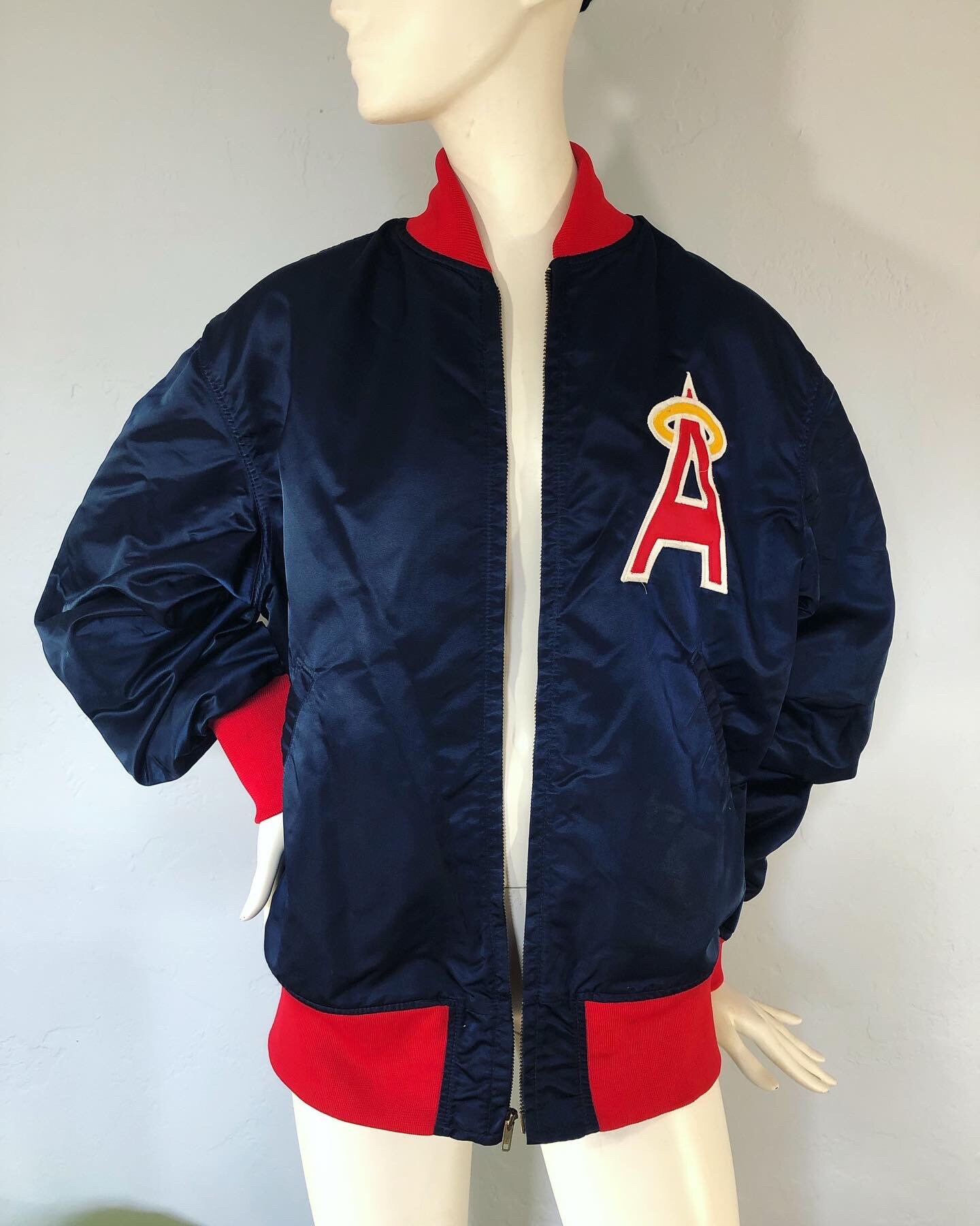 RARE Authentic Vintage 1980s Anaheim Angels MLB Unisex Bomber Jacket by ...