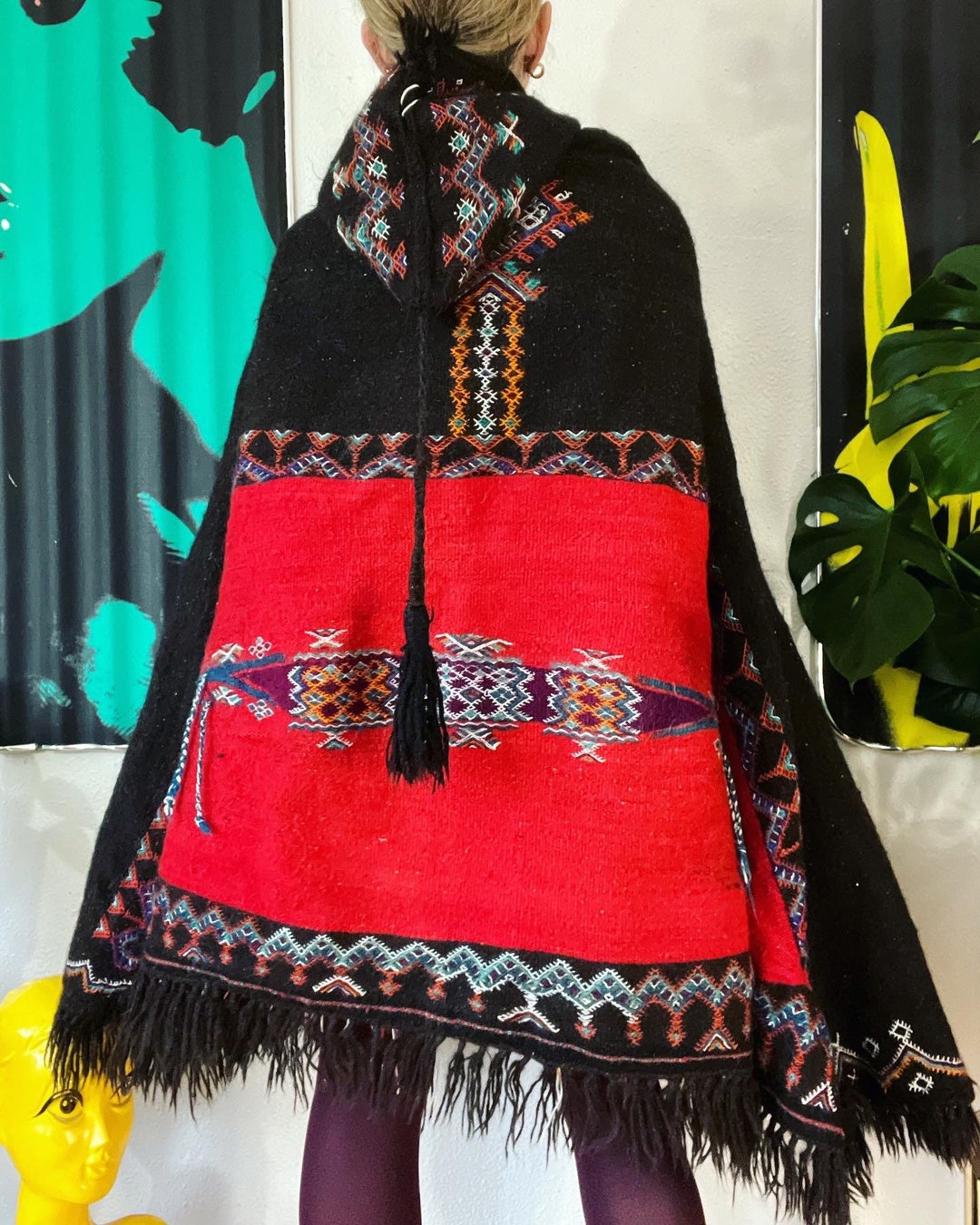 Buy Incredible Vintage 1960’s Hooded Cloak/cape From the Western Region ...