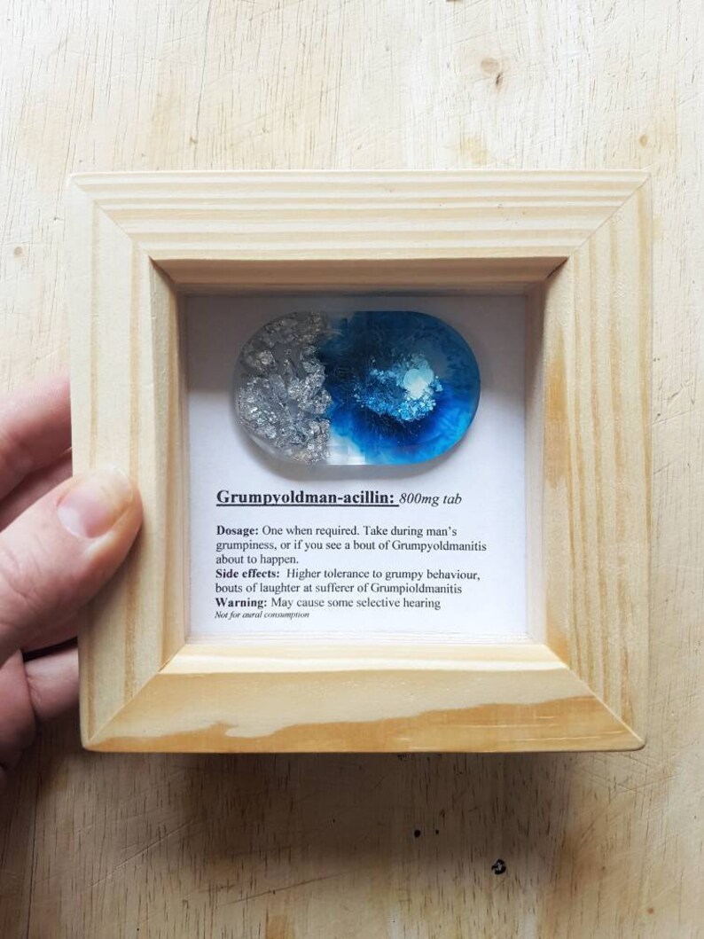 Grumpy Old Man Pill, Treatment Plan, Novelty Gift Idea for Him, Father ...