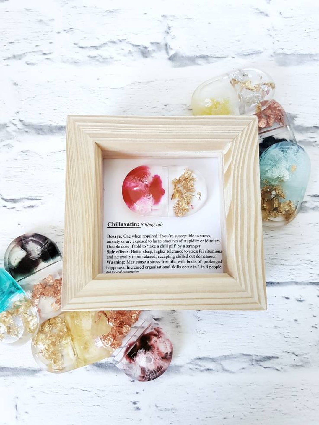 Chill Pill Resin Wall Art, Novelty Cheer up Gift - Etsy