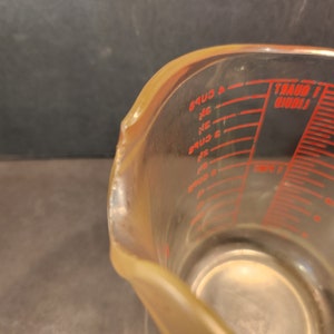 Vintage PYREX 4 Cup 1 Quart Closed Handle Measuring Cup PYREX 532 Fair ...