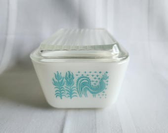 Vintage Pyrex Homestead 502 Refrigerator Dish With Lid - Etsy