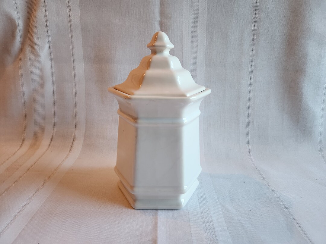 Vintage Haeger 8056 Hexagon Canister With Lid Haeger USA - Etsy