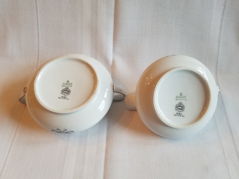 Vintage Baronet China Debut Sugar and Creamer Set ~ Eschenbach Bavaria ...