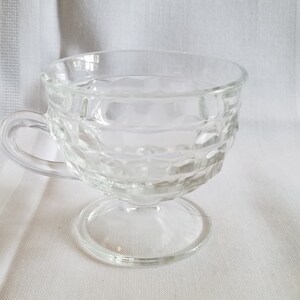 Set of 4 Vintage Whitehall Crystal Snack Sets ~ Round Glass Snack Plate ...