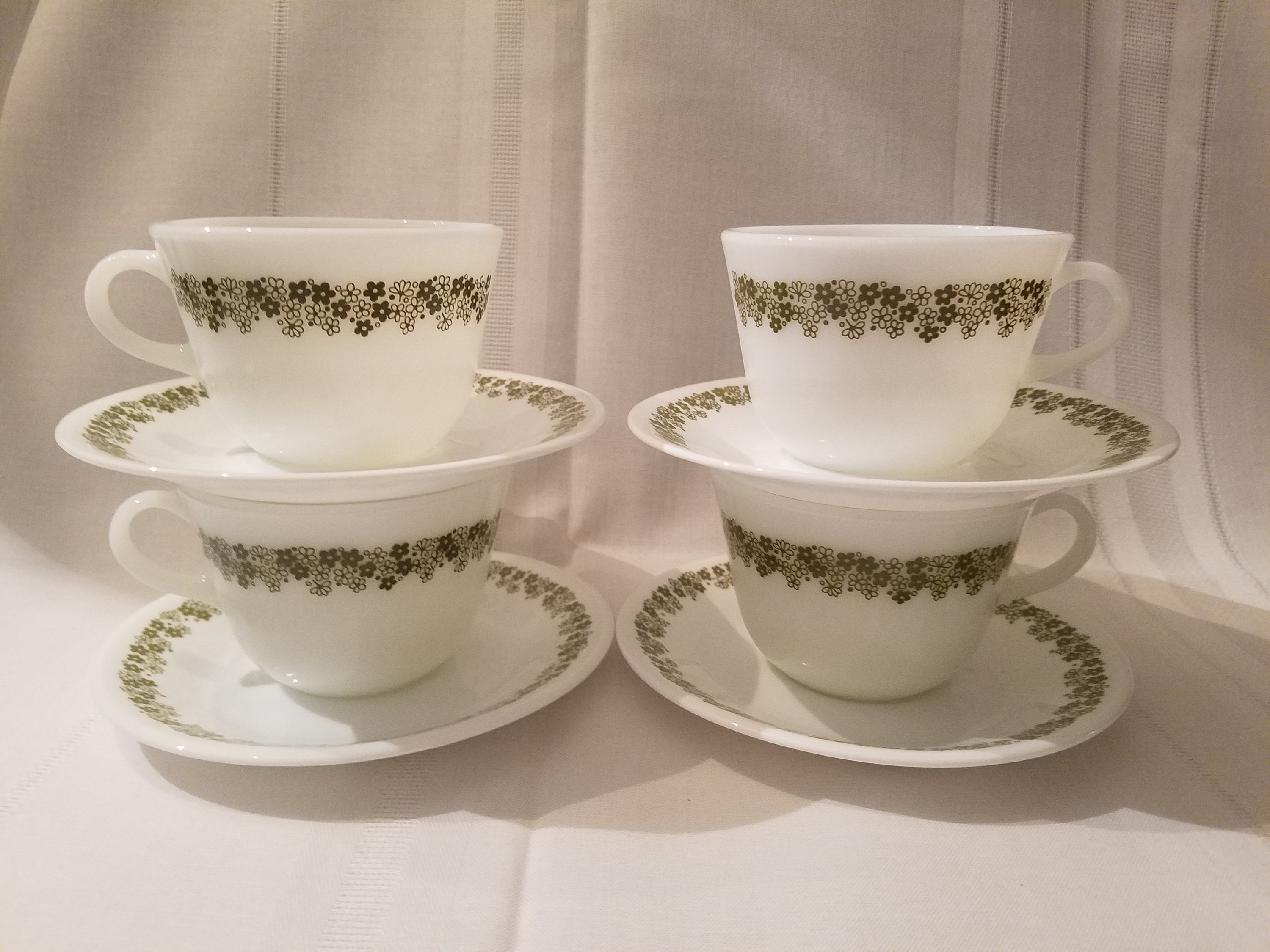 Vintage Spring Blossom Pyrex or Corning Coffee Cups and | Etsy
