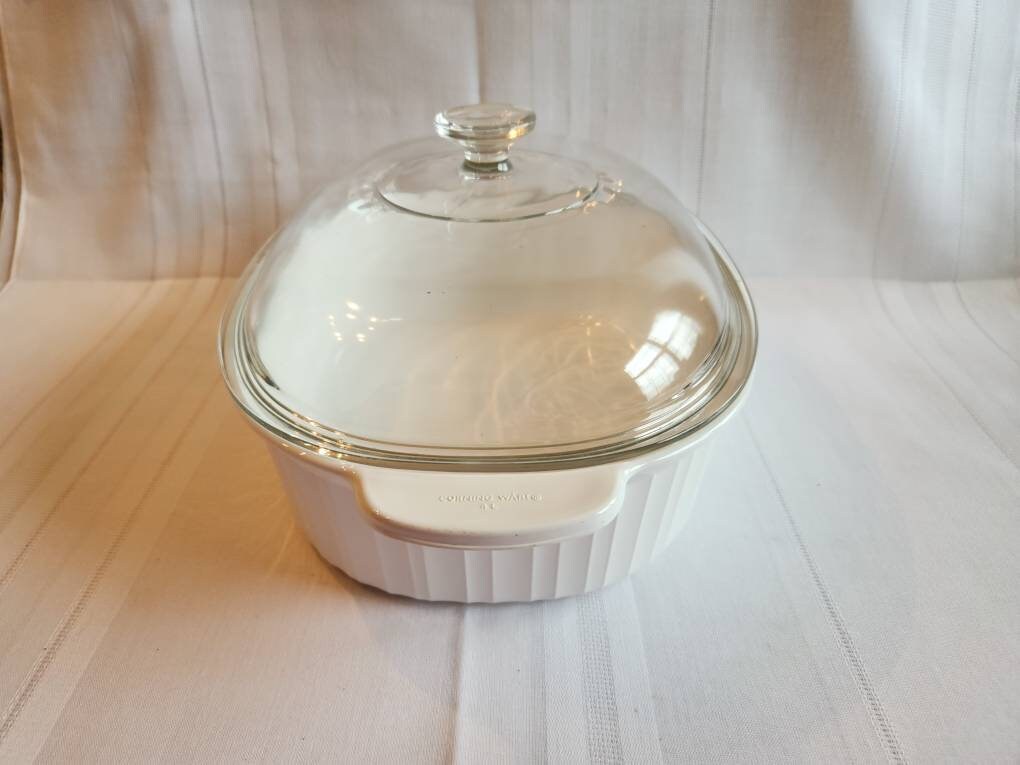 Vintage Corning Ware Pyroceram F-14-B French White 4 Liter - Etsy