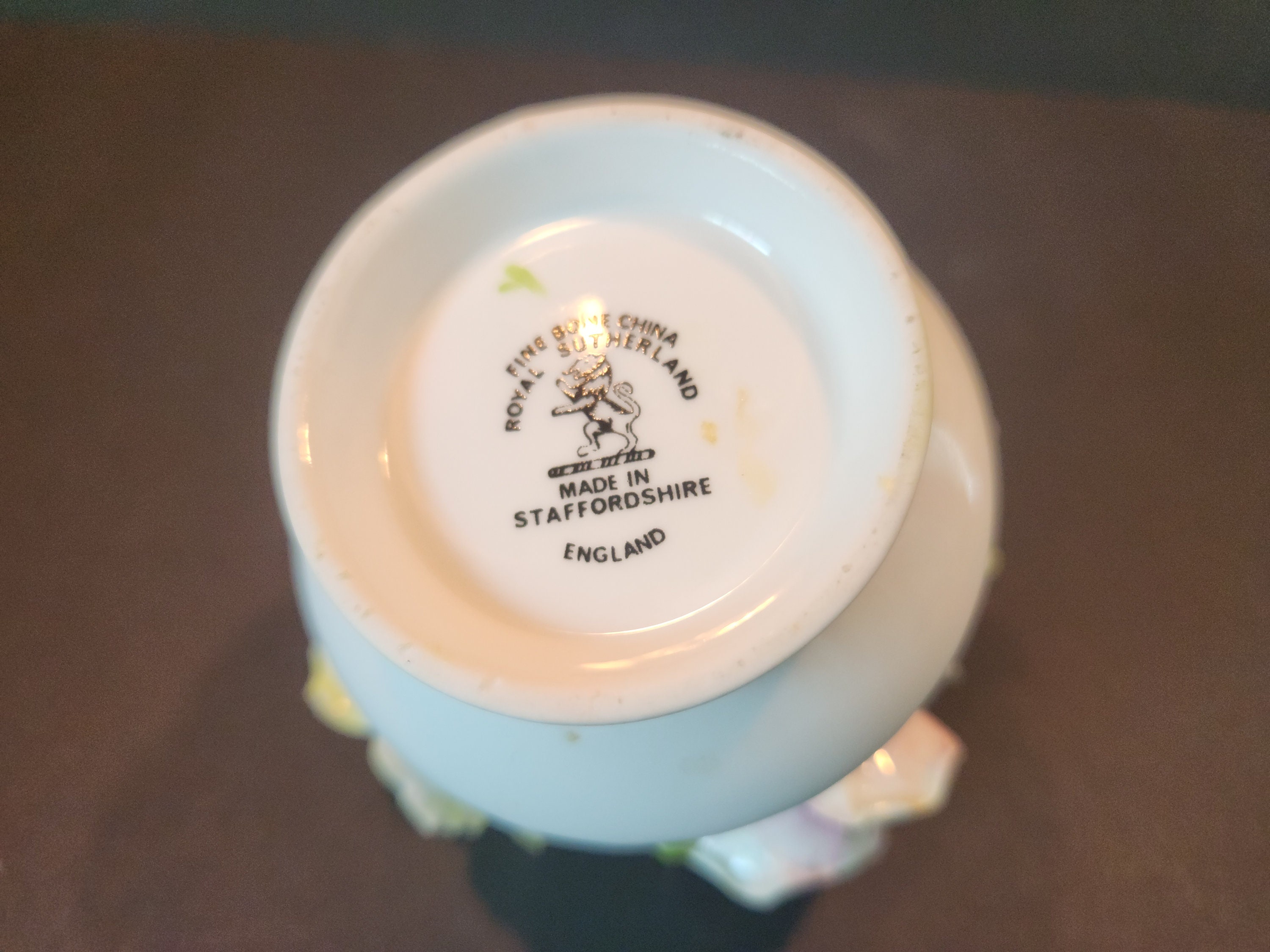 Vintage Royal Sutherland Bone China Flower Pot ~ Made in England - Etsy