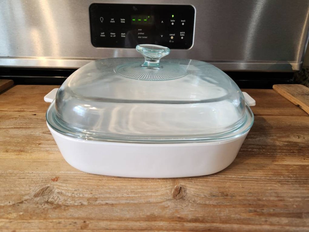 Vintage Corningware Cookmates White Skillet With Pyrex Lid (SK-10) - Etsy