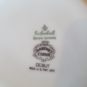 Vintage Baronet China Debut Sugar and Creamer Set ~ Eschenbach Bavaria ...