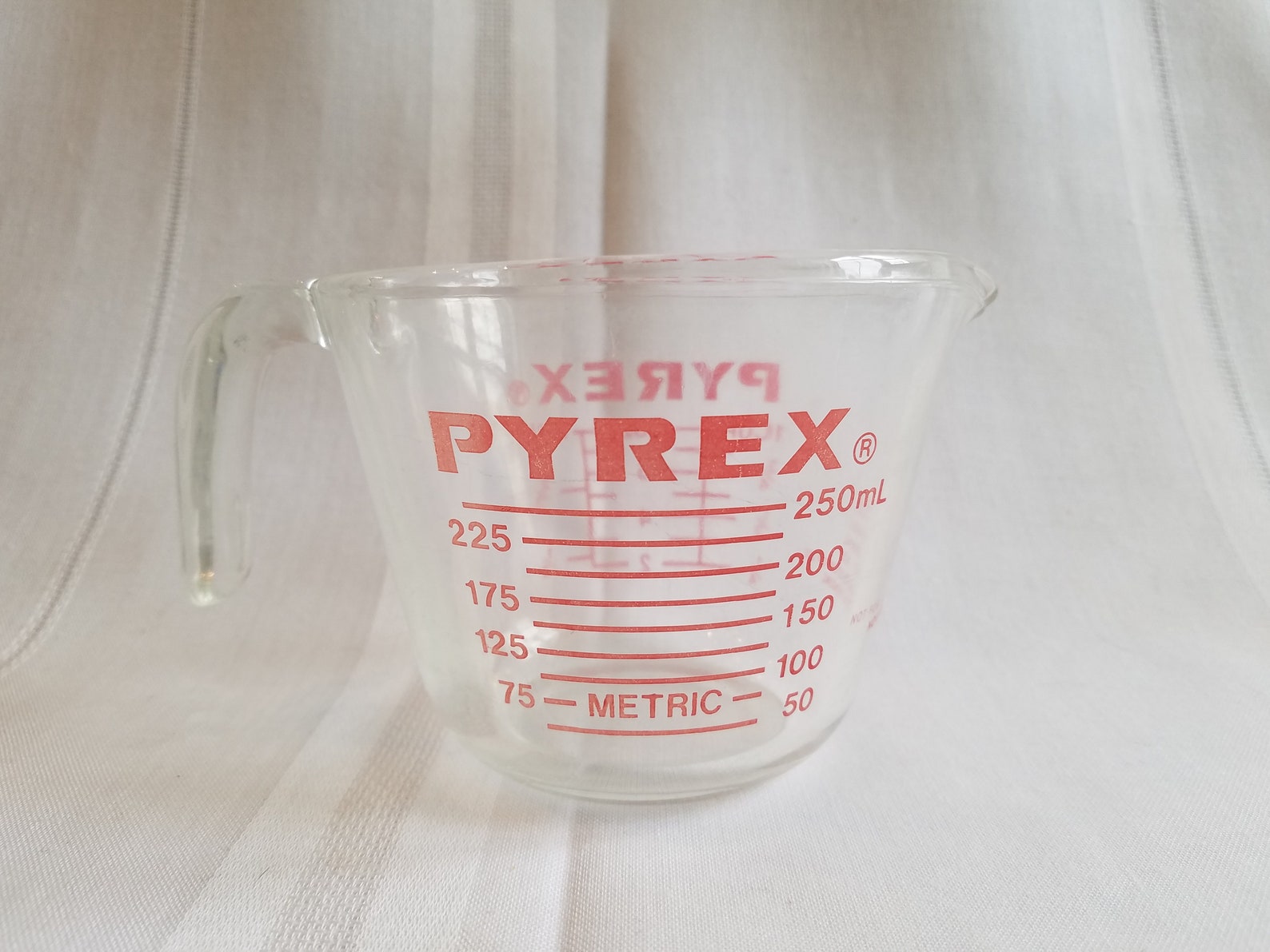 Vintage Pyrex 1 Cup Open Handle Measuring Cup 508 Metric | Etsy