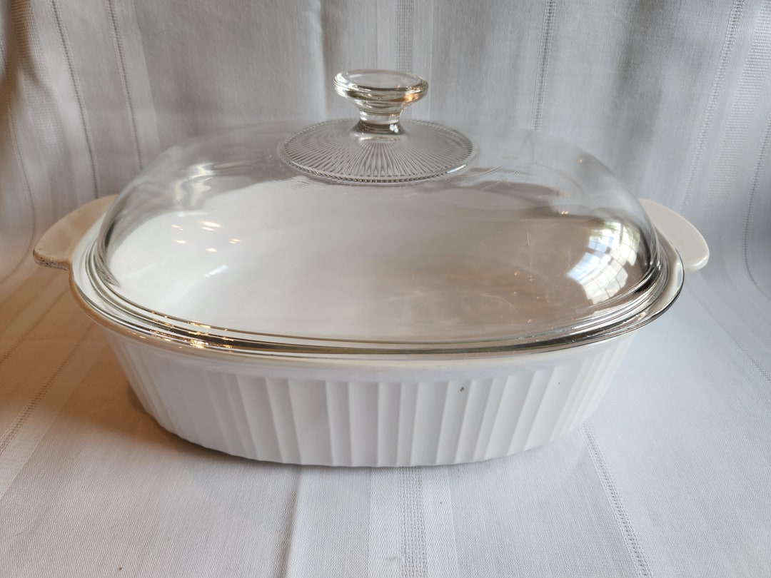 Vintage Corning Ware Pyroceram F-14-B French White 4 Liter Casserole ...
