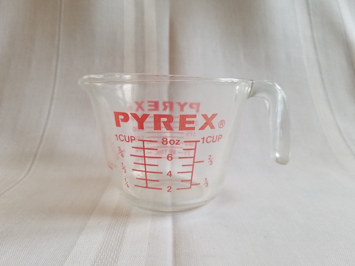 Vintage Pyrex 1 Cup Open Handle Measuring Cup 508 Metric - Etsy