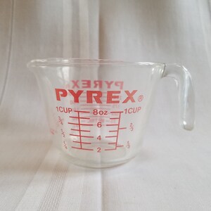 Vintage Pyrex 1 Cup Open Handle Measuring Cup 508 Metric | Etsy