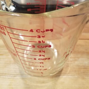 Vintage PYREX 4 Cup 1 Quart Closed Handle Measuring Cup - Etsy
