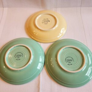 Vintage Fiestaware 6 Inch Saucers Dessert Plate Discontinued Colors ...