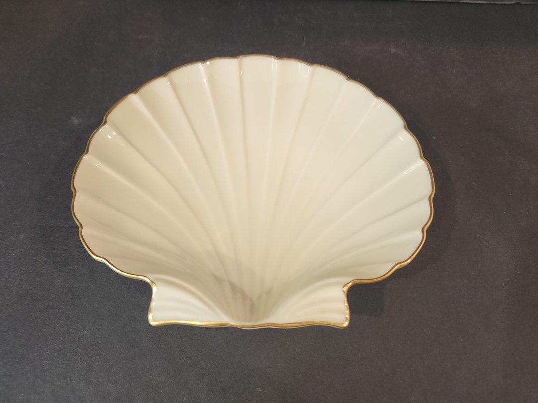 Vintage Lenox Shell Shaped Bowl With Gold Trim ~ Classic Lenox Server ...