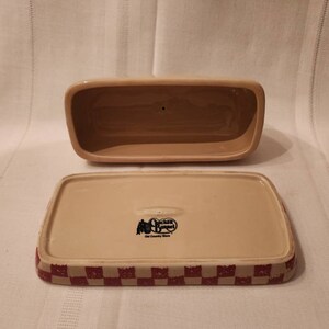 Vintage Cracker Barrel Butter Dish With an Apple Design Covered Butter ...