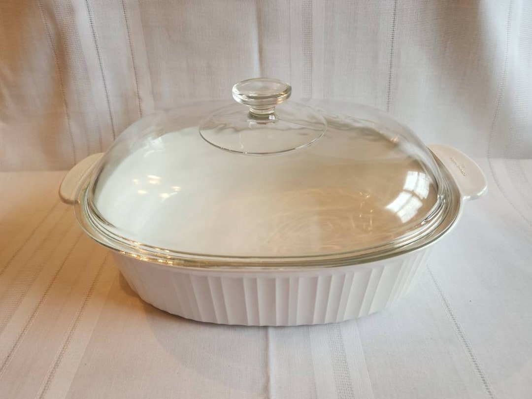Vintage Corning Ware Pyroceram F-14-B French White 4 Liter Casserole ...