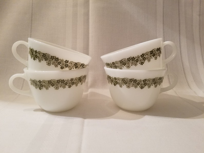 Vintage Spring Blossom Pyrex or Corning Coffee Cups - Etsy