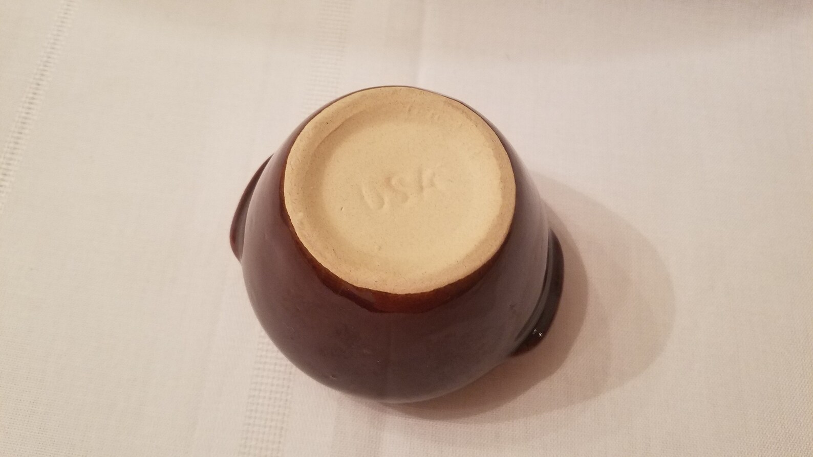 Vintage Little Brown Crock Open Sugar Bowl USA - Etsy