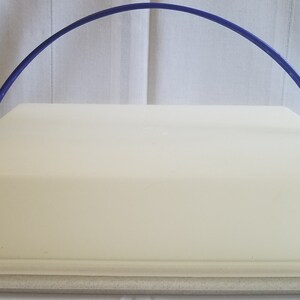 Vintage Tupperware Rectangular Cake Taker With Blue Strap | Etsy