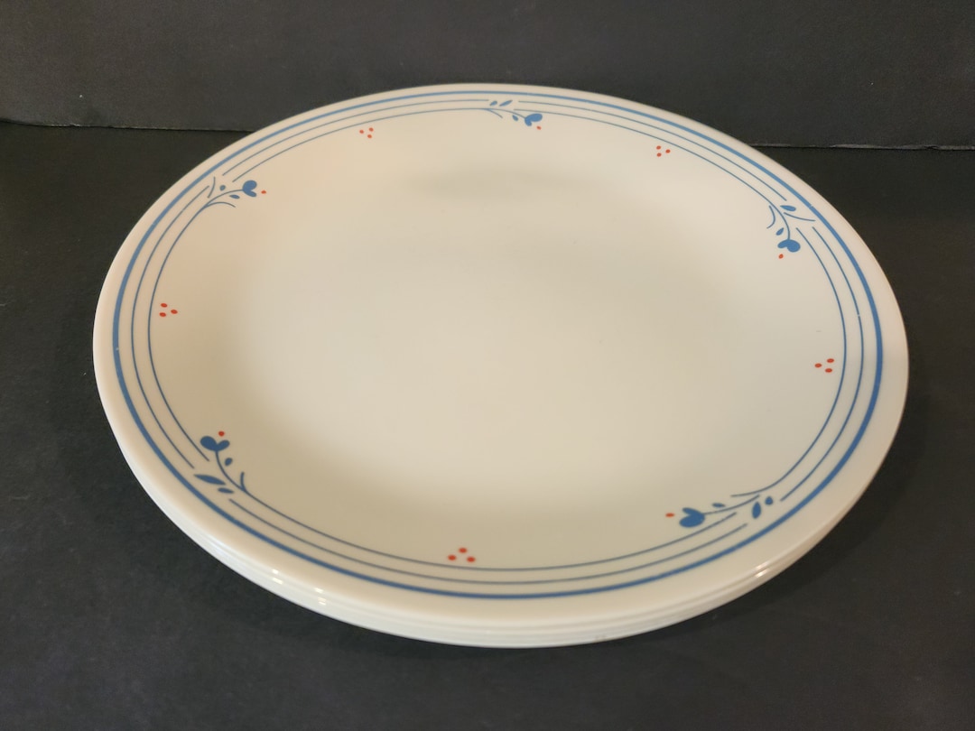 Set of 4 Vintage Corelle Country Violets Dinner Plates ~ Corning USA - Etsy