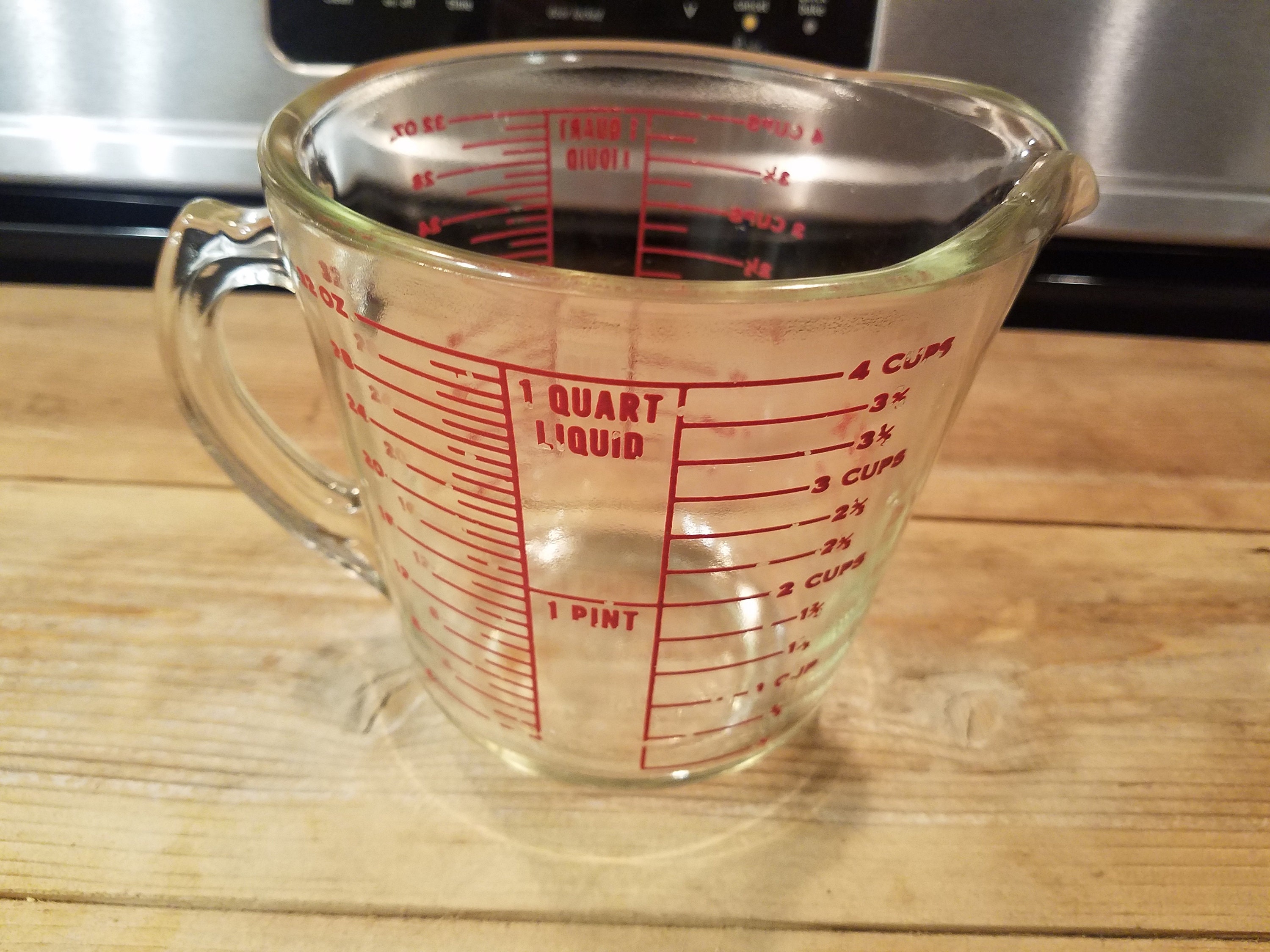 Vintage PYREX 4 Cup 1 Quart Closed Handle Measuring Cup - Etsy