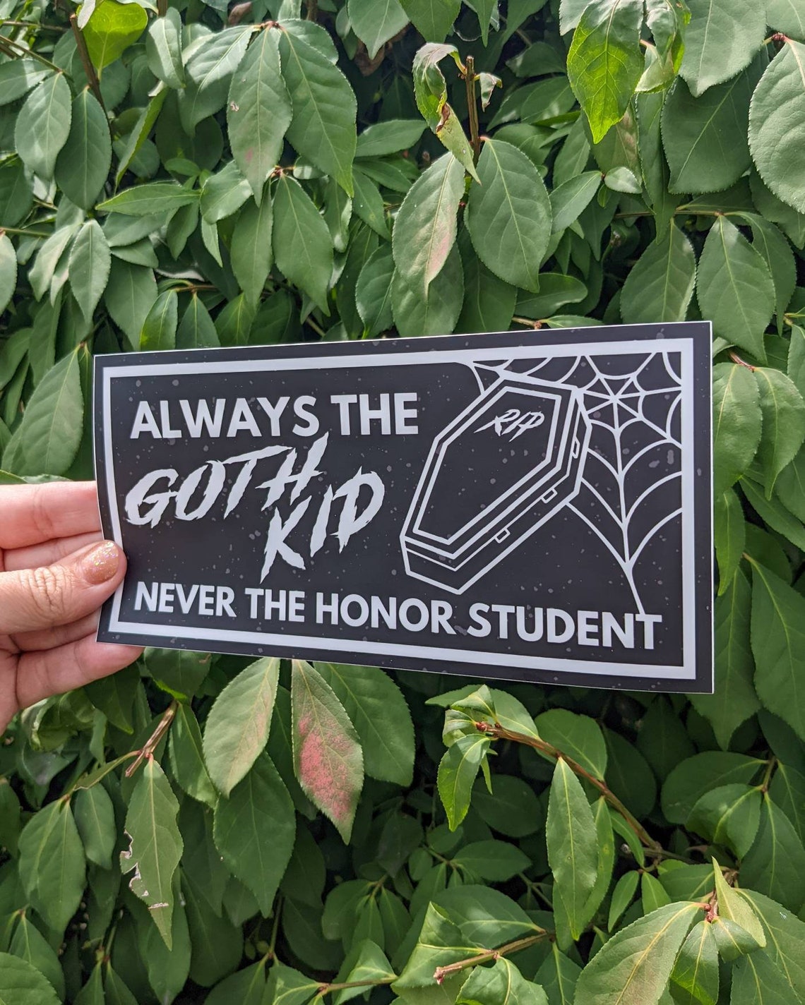 Goth Kid Bumper Sticker Honor Student Goth Fashion Emo Kid - Etsy