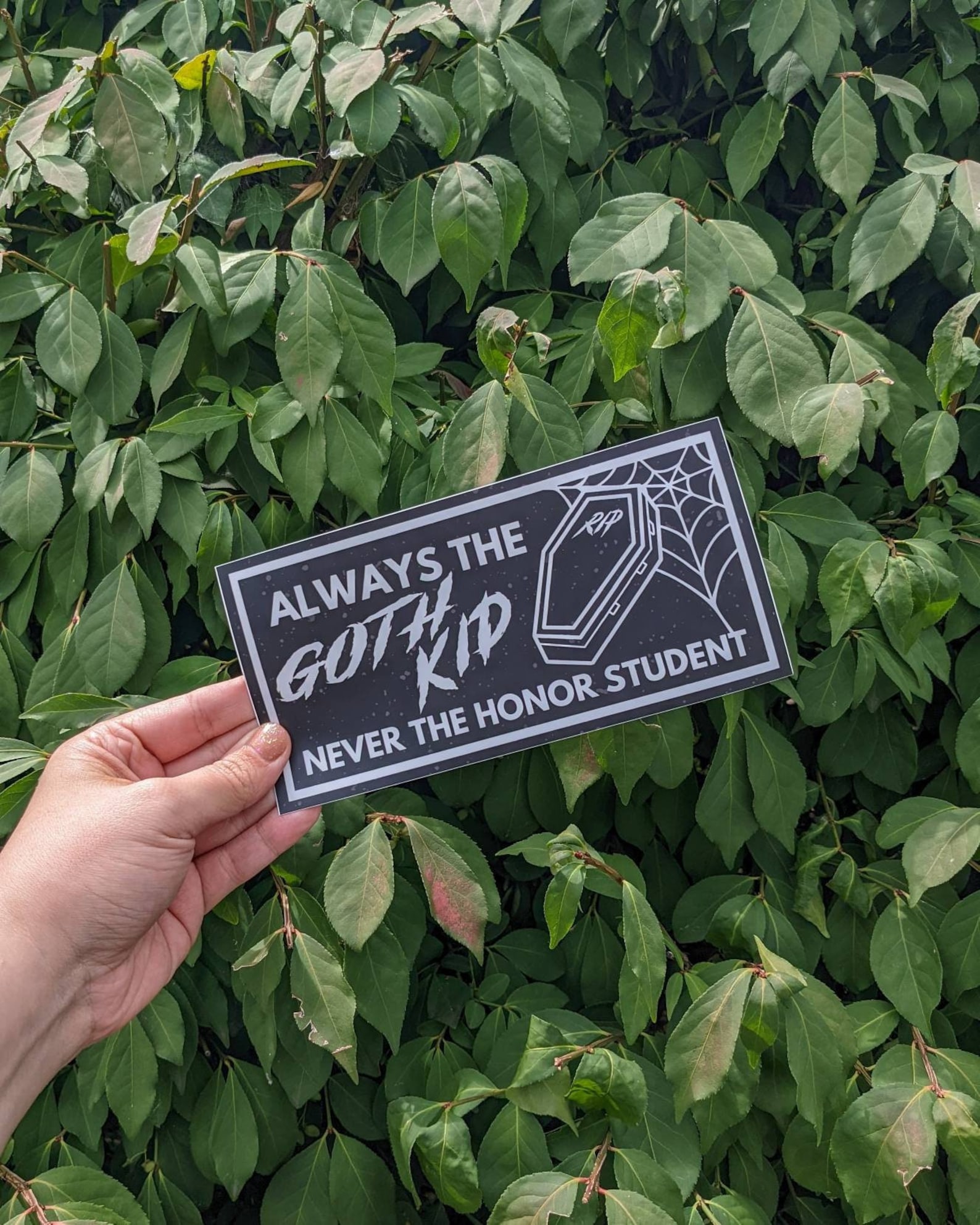 Goth Kid Bumper Sticker Honor Student Goth Fashion Emo Kid - Etsy