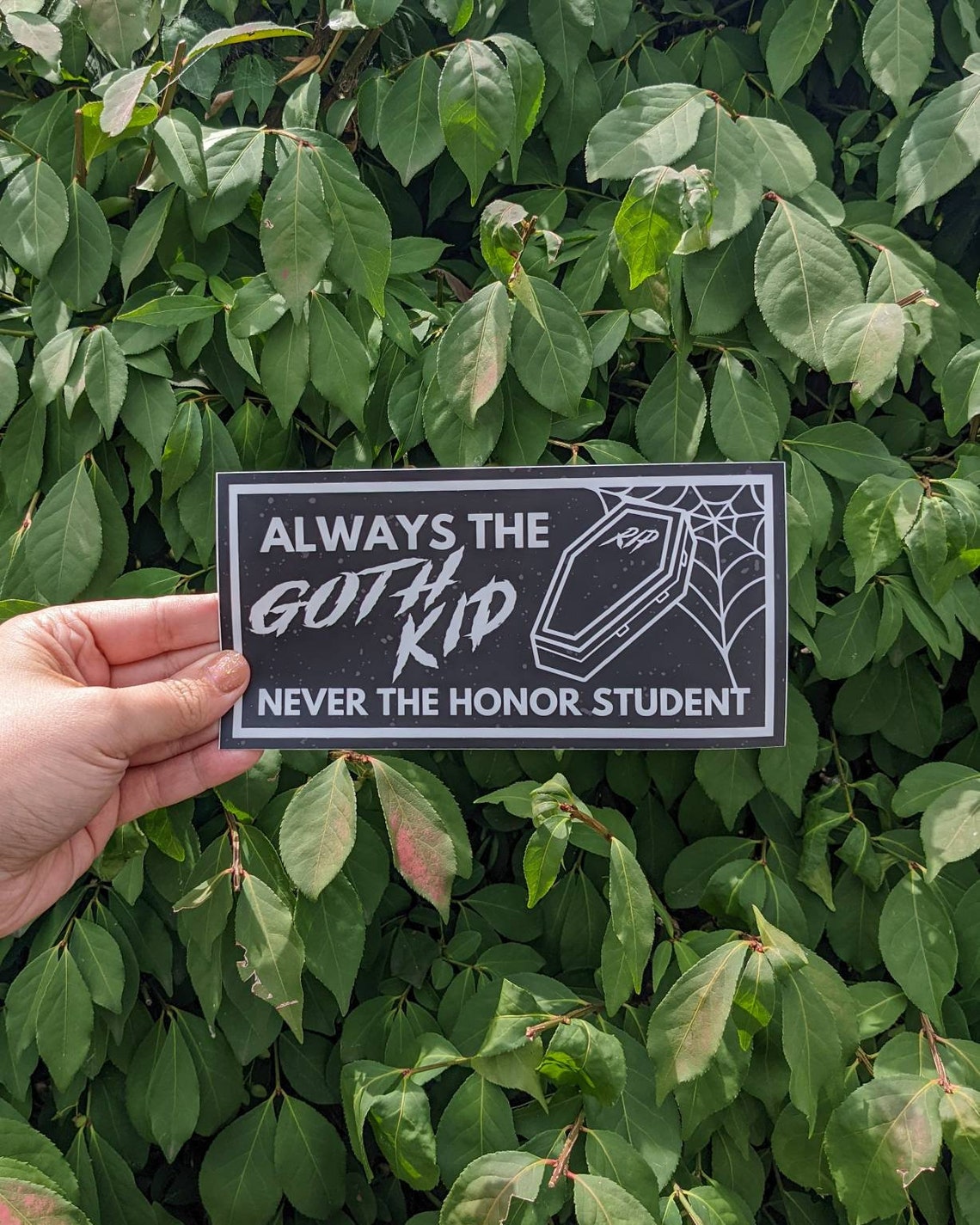 Goth Kid Bumper Sticker Honor Student Goth Fashion Emo Kid - Etsy