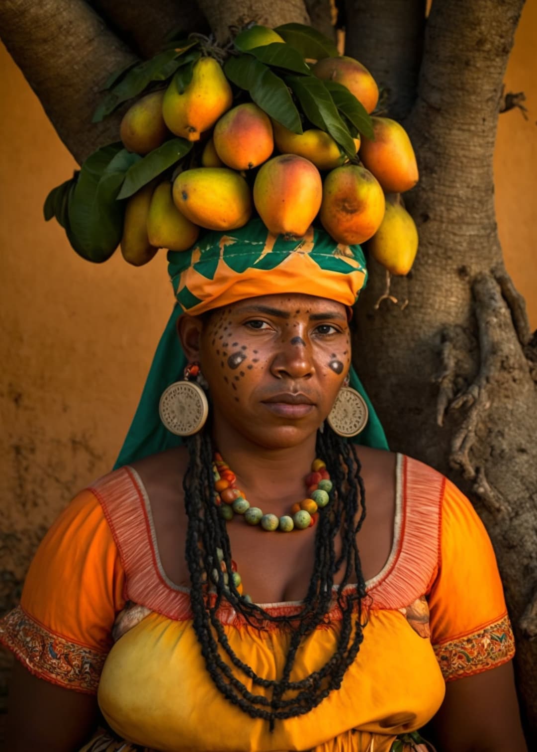Photograph of Taino Woman W Mango -- Digital Copy/print - Etsy