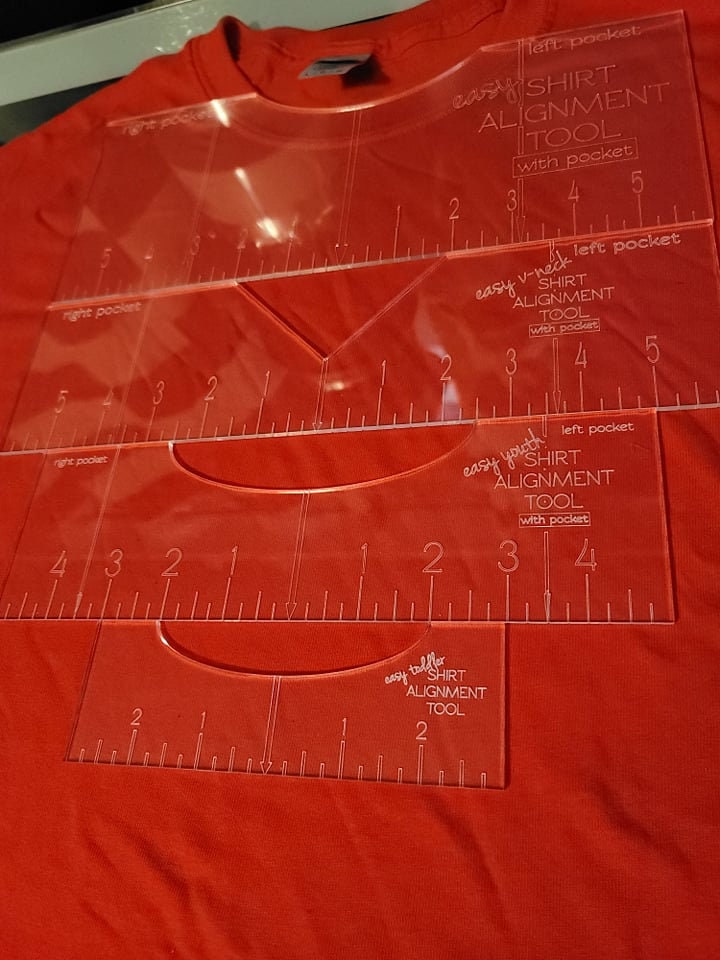 T-shirt Alignment Guide Tool, Crafting Tools, Business, Acrylic ...