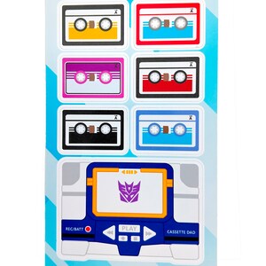 Transformers Soundwave Family Sticker Sheet - Etsy