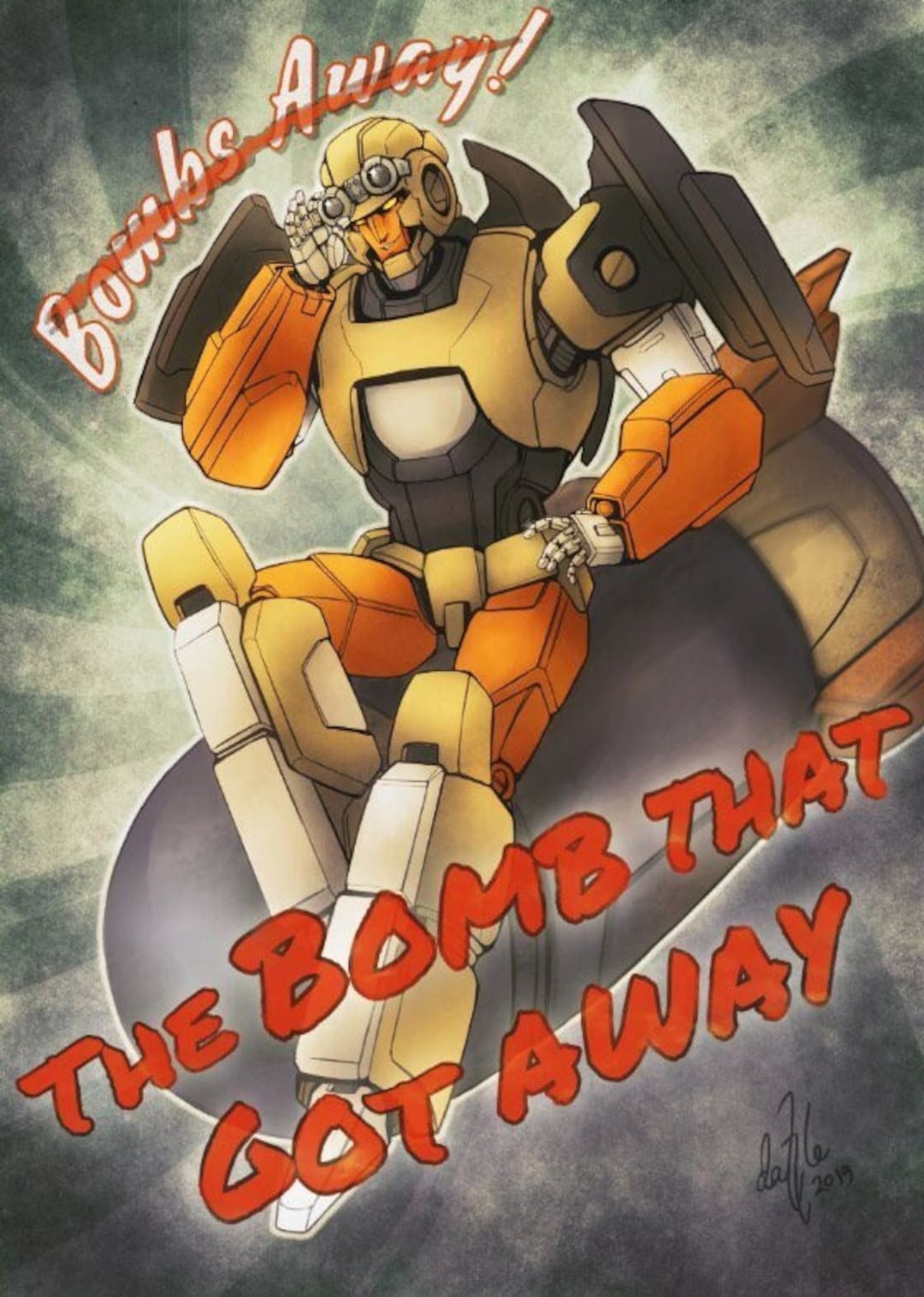 Transformers Fulcrum Pin-up Print A4, 5x7 - Etsy