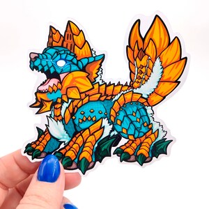 Zinogre Chibi Sticker Monster Hunter MHR MHW - Etsy