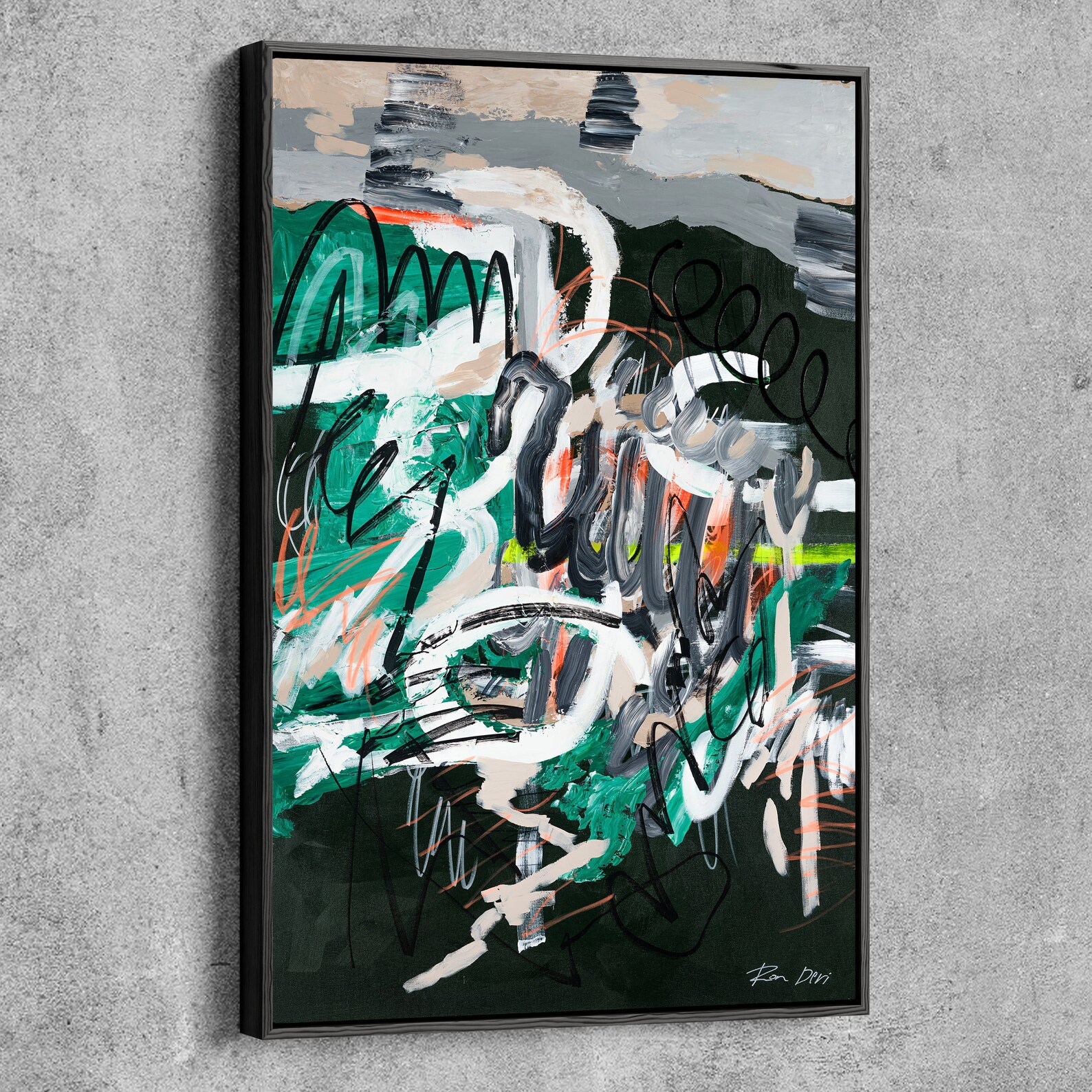 Contemporary Art Modern Abstract CANVAS Print | Etsy